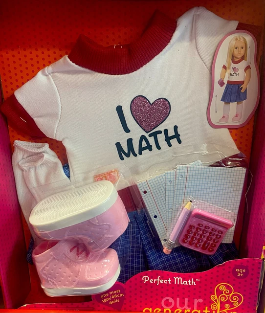 OUR GENERATION PERFECT Math Outfit Age Suitability 3 Years + EUR 27,57 ...