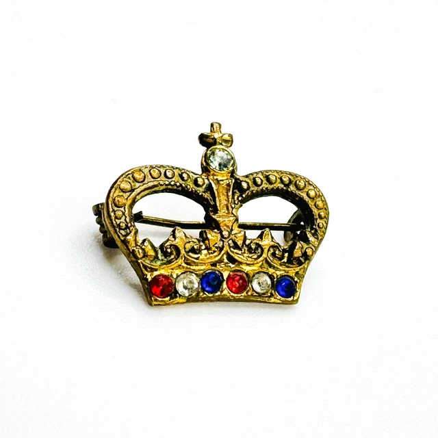 VINTAGE KING GEORGE VI Coronation 1937 Pin Badge Brooch Lapel St Edward ...