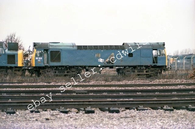 BRITISH RAILWAY NEGATIVE - BR Class 24 No. 25103 at Swindon [P210] £1.25 - PicClick UK