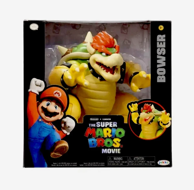 2023 BOWSER SUPER Mario Bros Movie Premium 7” Fire Breathing Figure ...