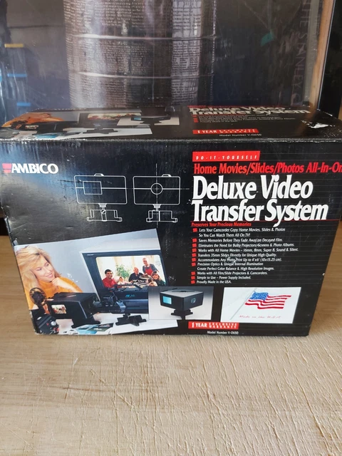 VINTAGE AMBICO DELUXE Video Transfer System Used Great Shape In Box $39 ...