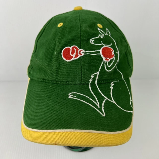 AOC LICENSED BOXING Kangaroo Australia Adjustable Hat Green/Yellow £24. ...