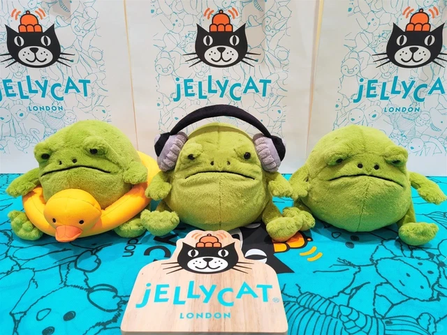 JELLYCAT RICKY RAIN Frog Series Plush Toy With Tag & Dust Bag Frog Doll ...