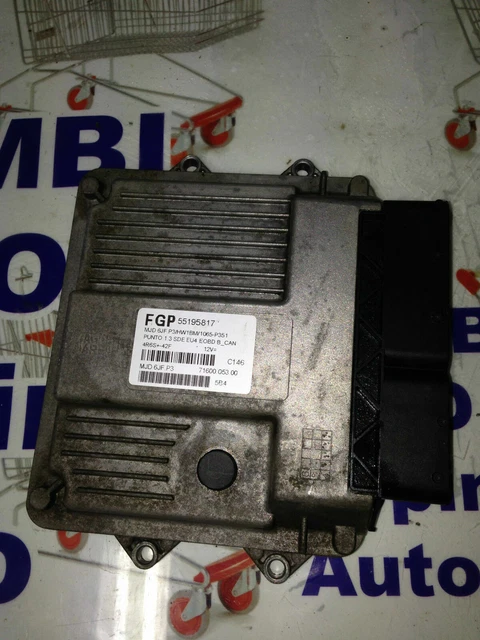 MOTORSTEUERGERÄT MOTOR ECU Fiat Punto 1.3 Multijet Code : £92.84 ...