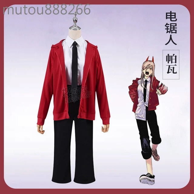 CHAINSAW MAN POWER Cosplay Costume uniform set Halloween Party Woman ...