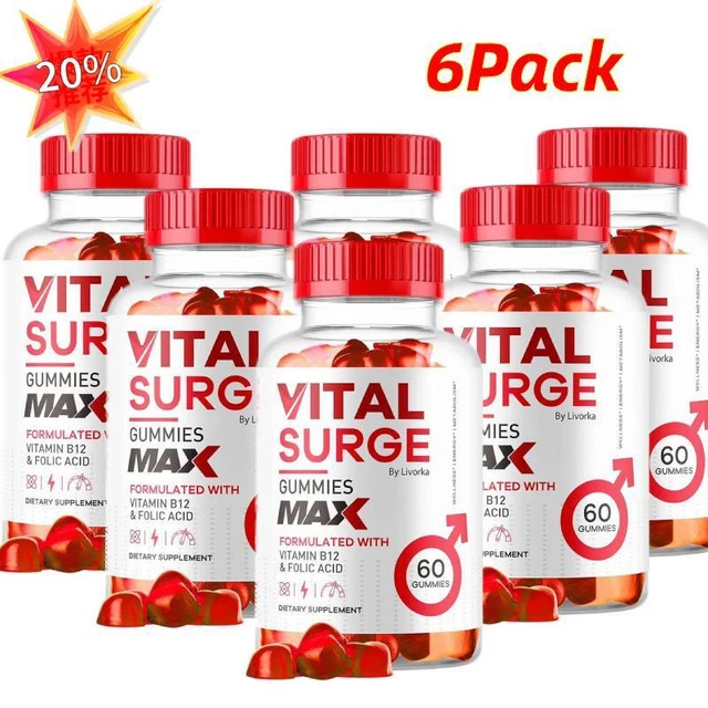 VITAL SURGE TESTO Gummies,1000MG Gomitas Mens Supplement (6PACK)/- £28. ...