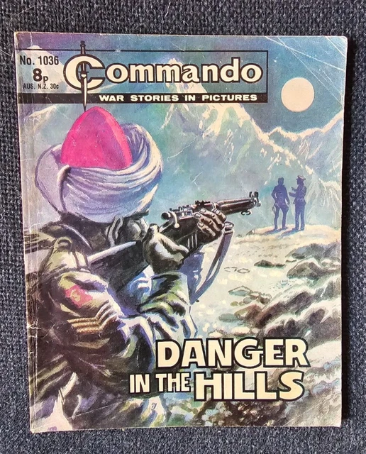 COMMANDO COMIC WAR Stories in Pictures. Danger In The Hills No 1036 1976 EUR 1,13 - PicClick IT
