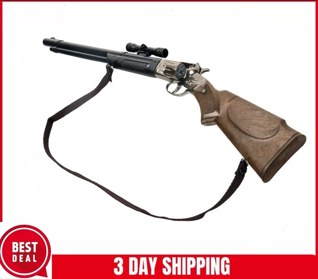 CLASSIC GONHER 8 Shot Toy Rifle Gun Kids Play Pretend Cowboy Wild West Shoot Out £22.00 ...