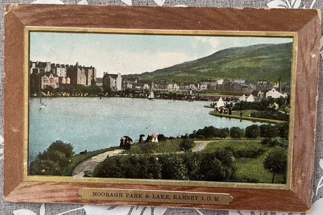 RAMSEY MOORAGH PARK & Lake Isle Of Man 1909 Hartmann Postcard EUR 4,68 ...