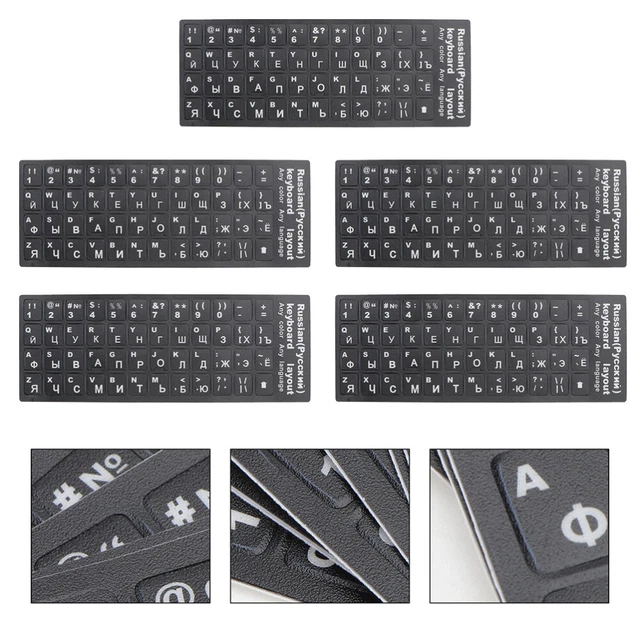 5 SHEETS KEYBOARD Stickers Language Computer Keyboards Laptop £5.31 ...