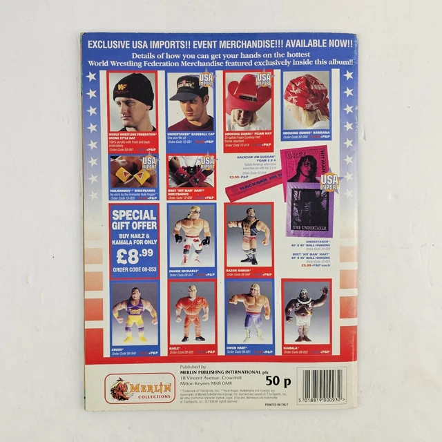 WWF STICKER ALBUM 6/300 complete Merlin 1993 World Wrestling Federation ...