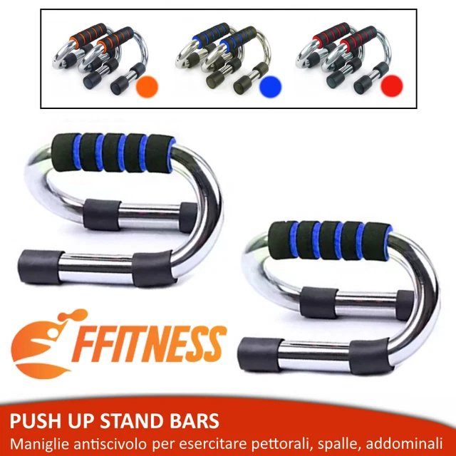 MANUBRI PUSH UP maniglie per flessioni attrezzo ginnico per allenamento ...