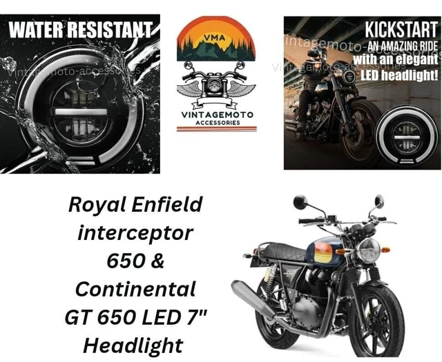 PHARE ROYAL ENFIELD Interceptor 650 & Continental GT 650 Led 7'' EUR 67 ...
