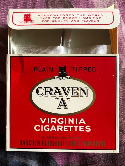 VINTAGE CRAVEN &A& Cigarette Packet £4.48 - PicClick UK