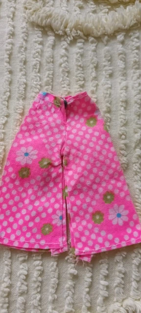 VINTAGE 1970S PALITOY Pippa/topper dawn pink floral flare trousers gc £ ...