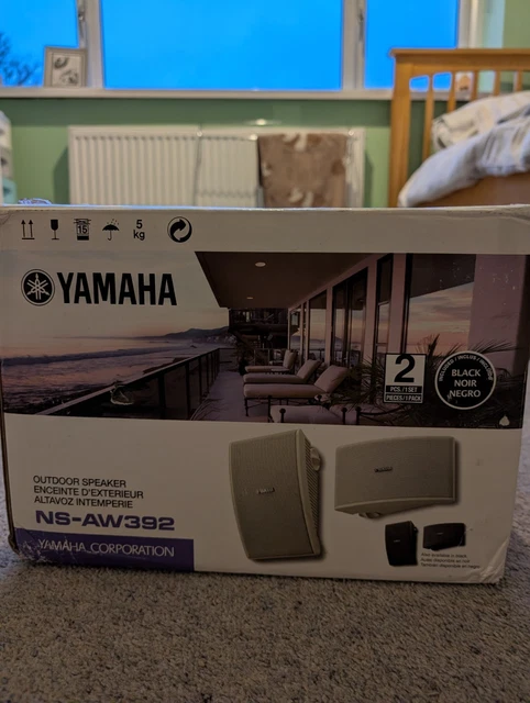 YAMAHA NS-AW392 ALL-WEATHER Outdoor Speakers Mounting Brackets White ...