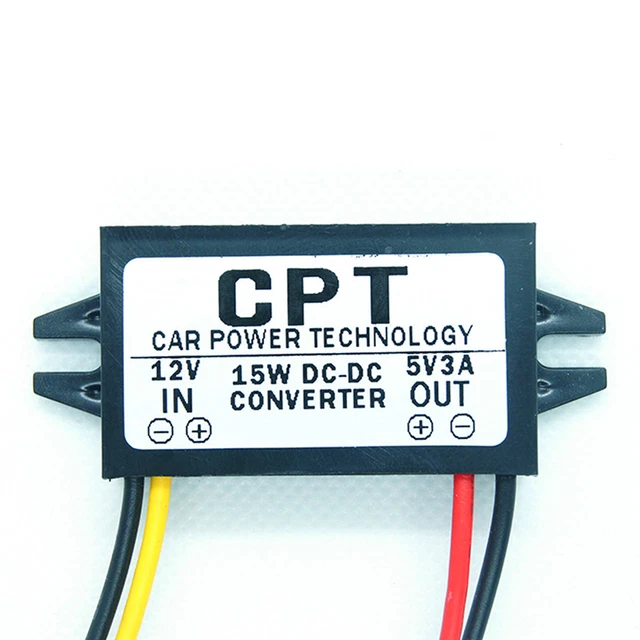 CPT-UL-1 DC/DC CONVERTER Regulator 12V To 5V 3A 15W Car Led Display Pow ...