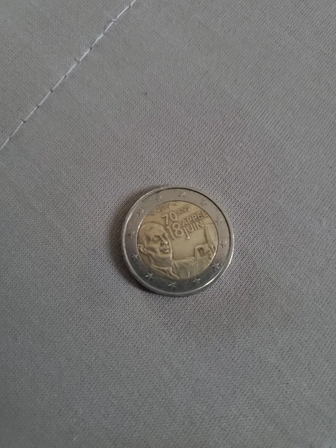 PIÈCE MONNAIE 2 Euros Commémorative 70 Ans Appel Du 18 Juin (2010) De Gaulle TBE EUR 250,00 ...