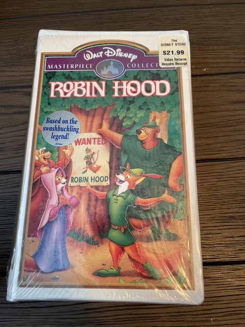 Walt Disney Robin Hood Masterpiece Collection Vhs Brand New Factory