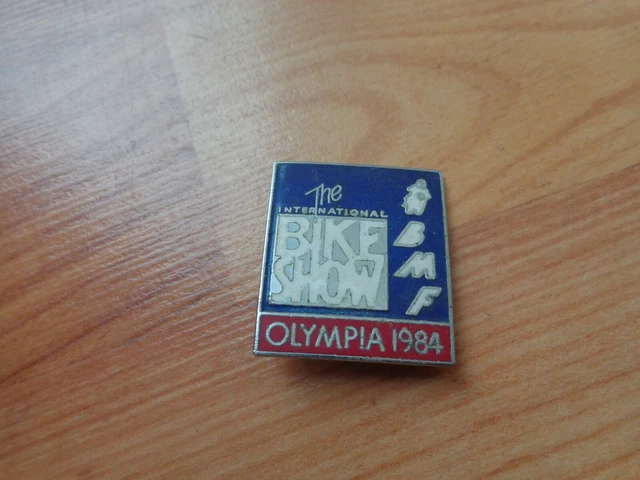 VINTAGE BMF INTERNATIONAL Bike Show Olympia 1984 Motorcycle Enamel Pin ...