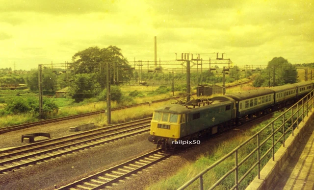 ORIGINAL RAILWAY TRAIN NEGATIVE. Rugby. Class 86 loco. 1972. £3.55 ...