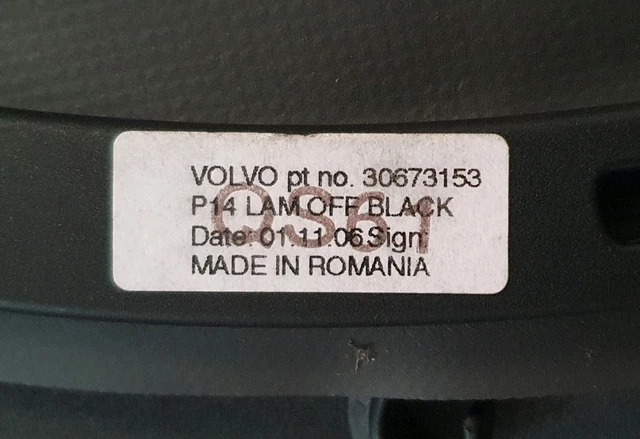 VOLVO C30 BOOT / Cargo Soft Load Cover Part Number 30673153 £104.70 ...