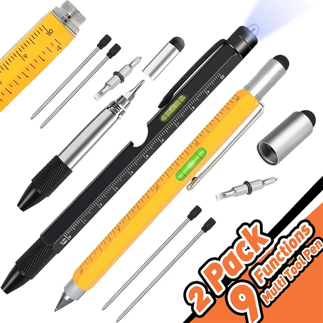 9 IN 1 Multitool Tech Tool Pen Cool Construction Gadgets Ballpoint ...
