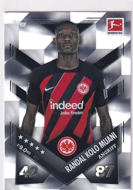 TOPPS 2023/2024 MATCH Attax Bundesliga 23/24 Numéro FT7 Randal Kolo Muani Flex EUR 24,19 ...