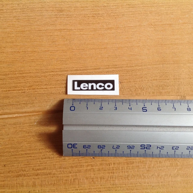 STICKER EMBLEM LENCO vintage amp ampli platine TURNTABLE tube Vinyle ...