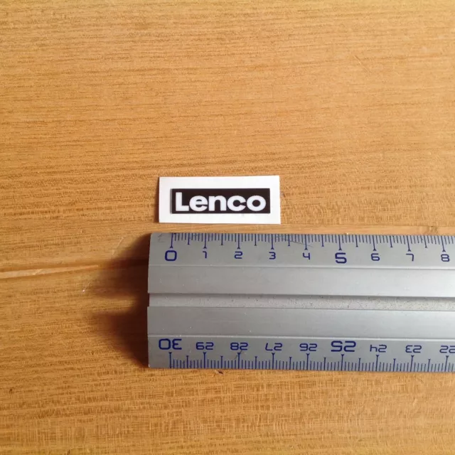 STICKER EMBLEM LOGO Lenco vintage amp ampli platine TURNTABLE tube ...