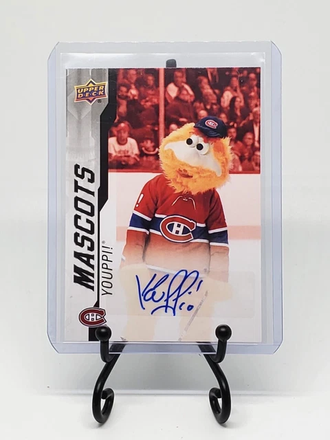MASCOTTE YOUPPI SP AUTOGRAFO 2023-24 UD National Hockey Card Day #MA-3 ...