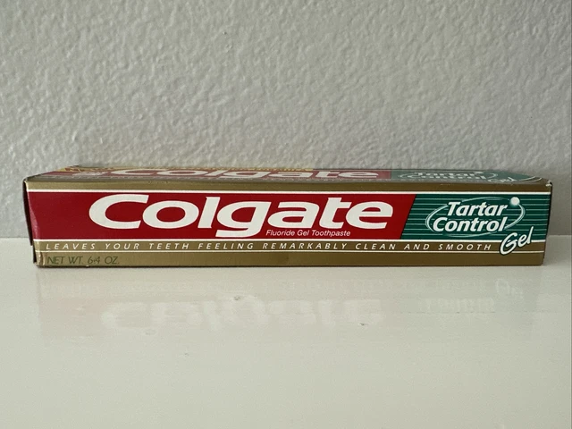 1990’S SEALED COLGATE Tartar Control Gel Vintage Toothpaste 6.4 Oz ...