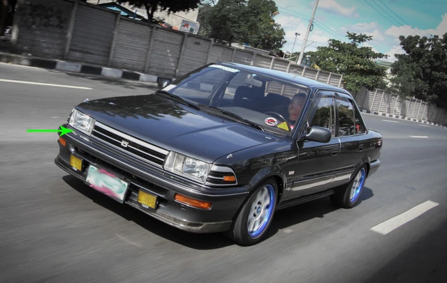 TOYOTA COROLLA AE90 AE92 Wagon Gesicht Kopf Licht Mit Grill & Parkings OEM Used EUR 325,71 ...