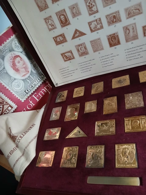 LIMITED EDITION &EMPIRE COLLECTION" of 25 Hallmarked Silver/gilded Gold ...