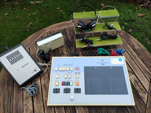 AUDIOMETER INTERACOUSTICS T9 Ton- u. Sprachaudiometer SET mit ZUBEHÖR ...