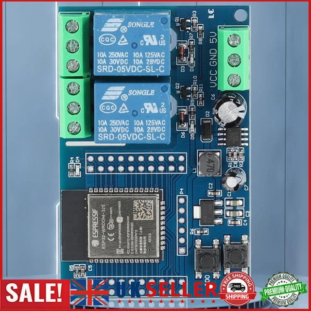 ESP32 SECONDARY DEVELOPMENT Board 1/2/8 Channel ESP32 WIFI BT BLE Relay Module * £10.59 ...