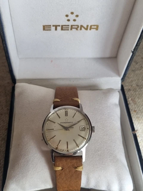 VINTAGE WATCH ETERNA Matic Atumatico Con Scatola Box Originale EUR 220 ...
