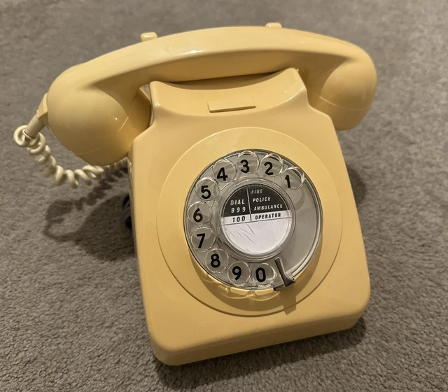 VINTAGE GPO 746 Telephone - Retro British Phone - Ivory £9.99 - PicClick UK