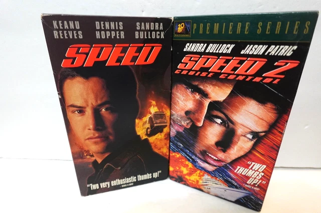 KEANU REEVES/SANDRA BULLOCK- Speed & Speed 2: Cruise Control VHS tapes ...