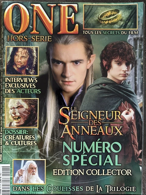 MAGAZINE ONE HORS-SÉRIE n°4, spécial Le Seigneur des Anneaux EUR 25,00 - PicClick FR