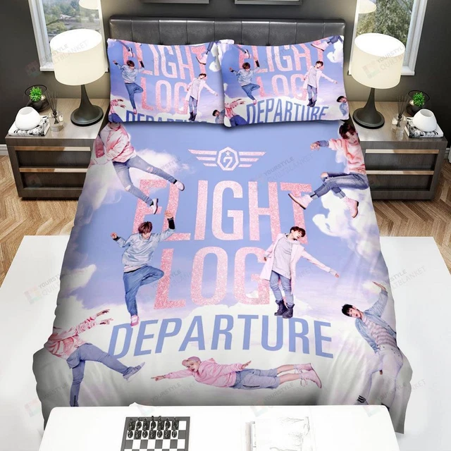 GOT7 FLIGHT LOG Departure Mini 5th Album Cover Quilt Duvet Cover Set ...