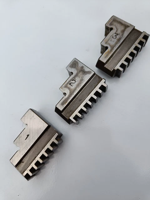 PRATT BURNERD 3 jaw lathe chuck jaws 125mm Harrison M250 Colchester ...