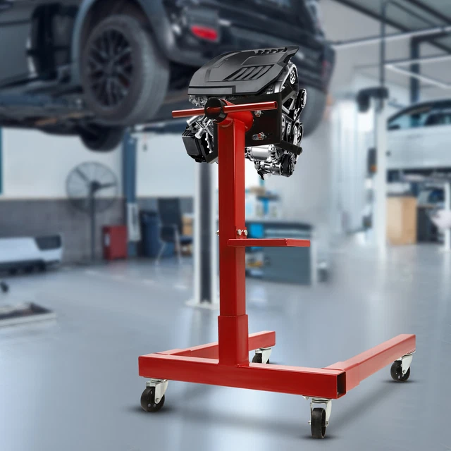 ROTATING ENGINE STAND Folding Motor Hoist Dolly Mover Auto Repair Jack ...