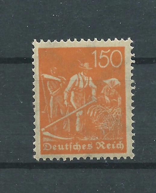 DEUTSCHES REICH 1921 MiNr.189**postfrisch Schnitter, 150 Pfennig EUR 1 ...
