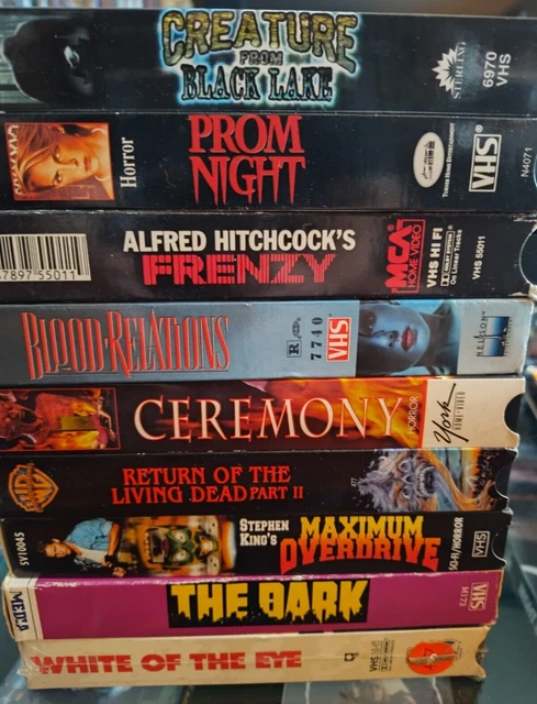 RARE HORROR VHS Lot Ceremony, Prom Night, Return Of The Living Dead ...