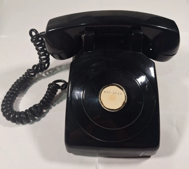 RARE VINTAGE STROMBERG Carlson No Dial Phone Black Extension Lobby ...