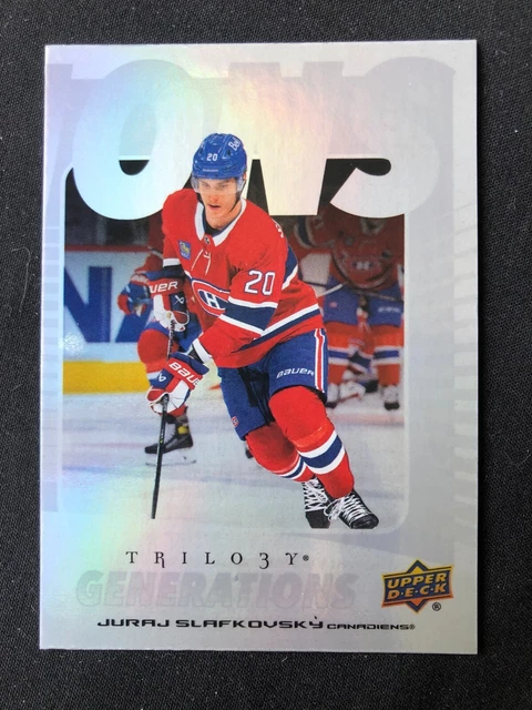 23-24 UPPER DECK Trilogy Hockey GENERATIONS JURAJ SLAFKOVSKY #TG-13C JM EUR 0,91 - PicClick IT
