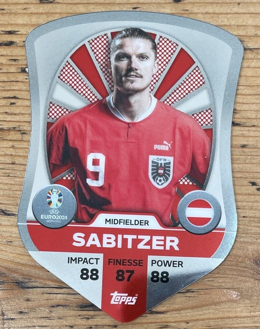 MATCH ATTAX EURO 2024 Marcel Sabitzer Shield SC1 Topps UEFA Card EUR 2 ...