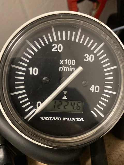 *REPAIR ONLY* VOLVO Penta LCD Hour Meter Tachometer Rev Counter 873998 ...