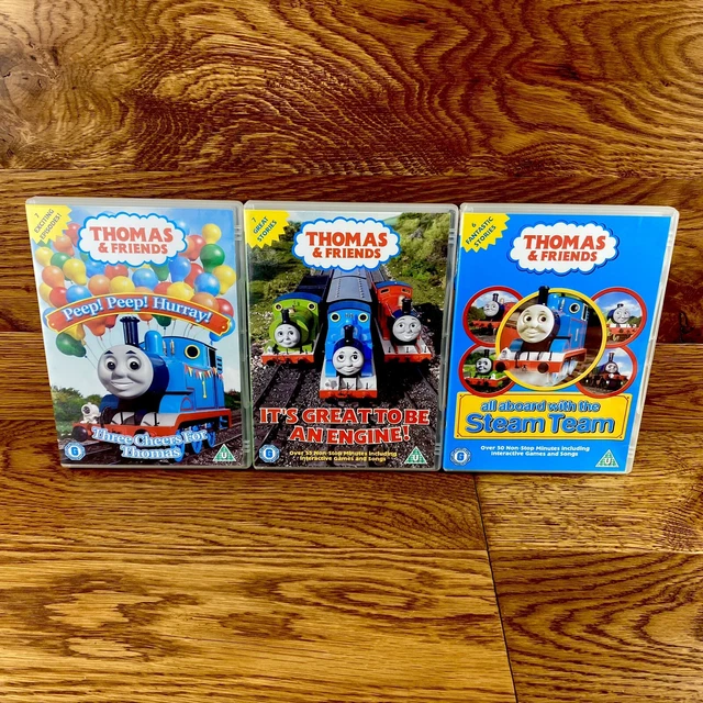 THOMAS THE TANK Engine & Friends Dvd Bundle X3 Kids Region 2 Vgc Lots ...